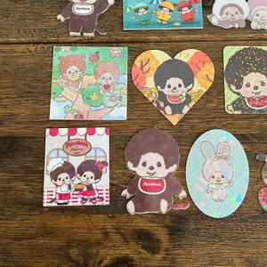 Vintage Style Holographic Monchhichi Inspired Stickers! *YOU CHOOSE #2 ...