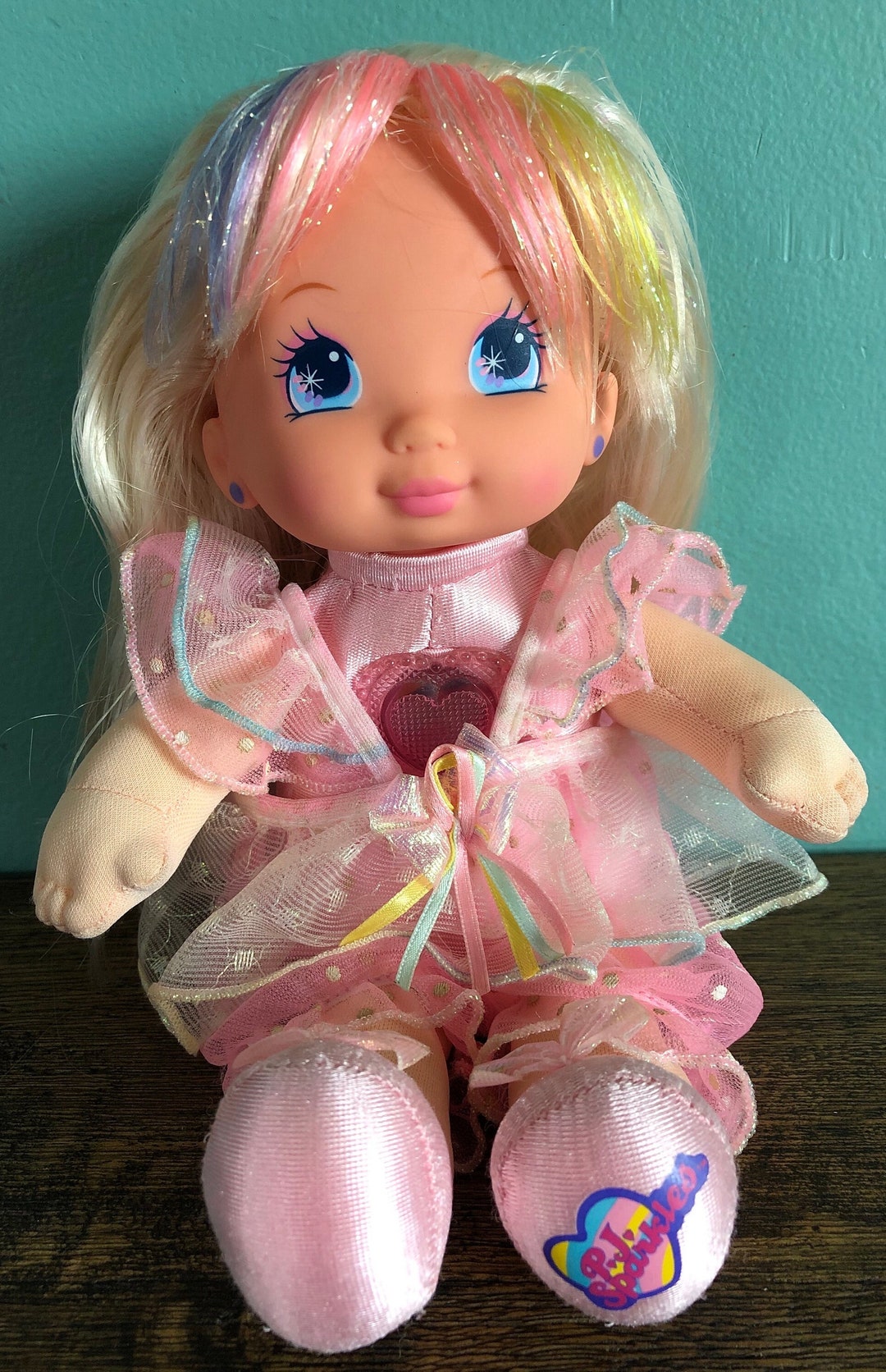 Vintage 1991 Mattel P.J. Sparkles Doll Plush RARE - Etsy