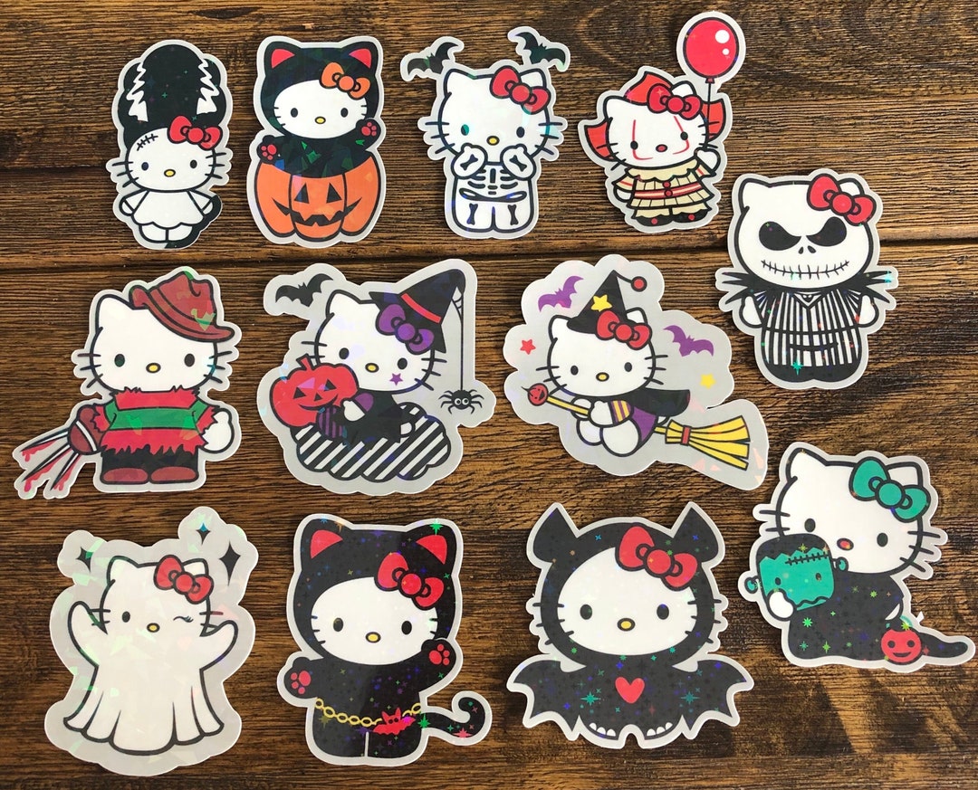 You Choose~large Holographic Halloween Witch Hello Kitty Inspired ...