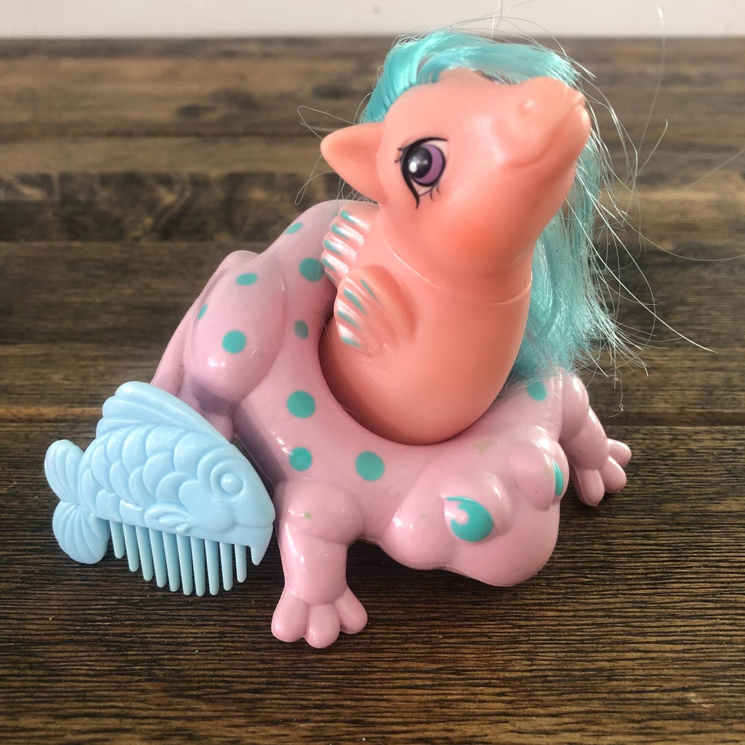 G1 Vintage My Little Pony Sea Pony “baby Water Lily” W/accessories ...