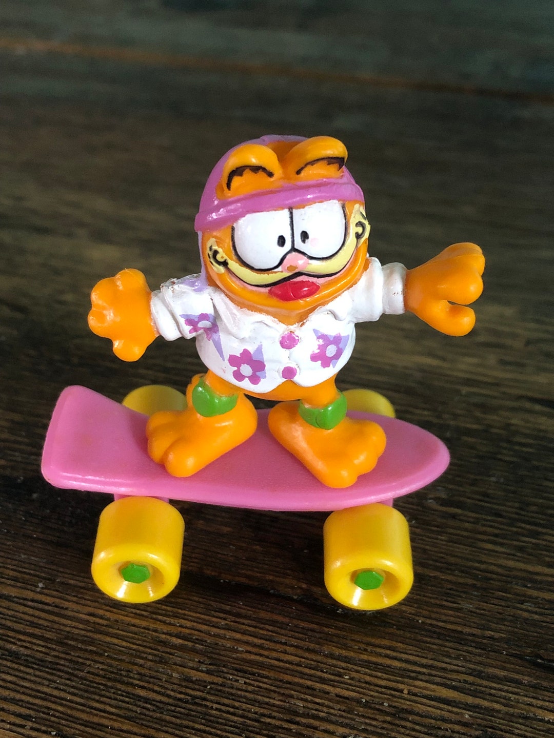 Vintage Mcdonalds Garfield Skateboard Toy - Etsy