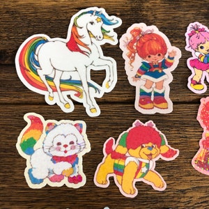 Vintage Style Holographic Rainbow Girl & Friends Stickers! *YOU CHOOSE ...