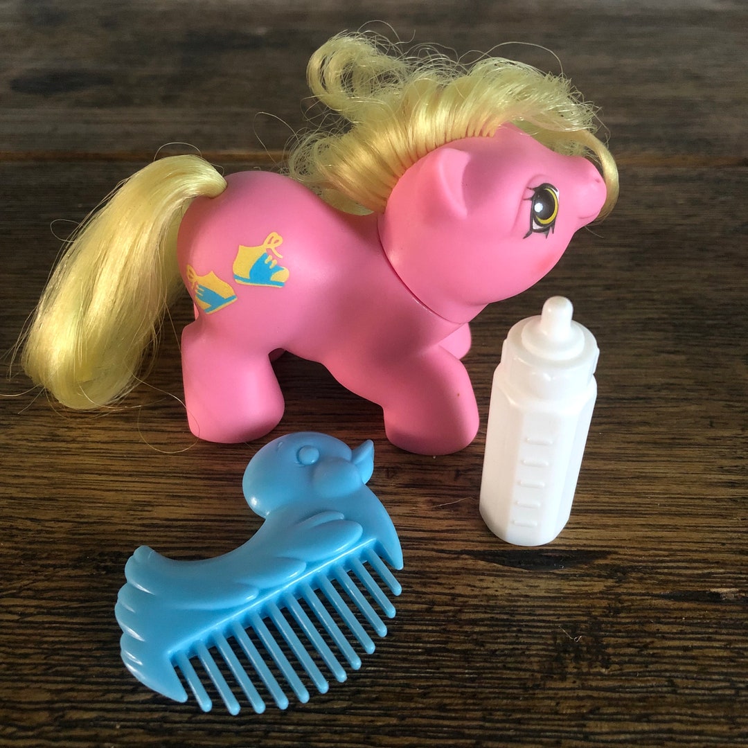G1 Vintage My Little Pony Newborn “tappy” W/accessories! *RARE-HTF* - Etsy