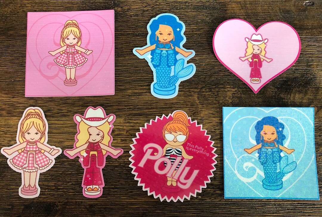 7 Pack~large Holographic Jewel Polly Blonde Doll Movie Inspired ...