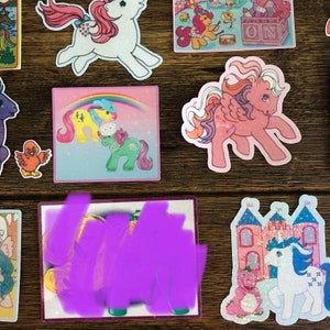 Vintage Style Holographic My Little Pony Inspired Stickers YOU CHOOSE 3 ...