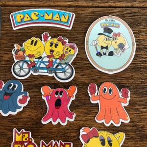 11 Pack of Holographic Pac Man Inspired Stickers! - Etsy