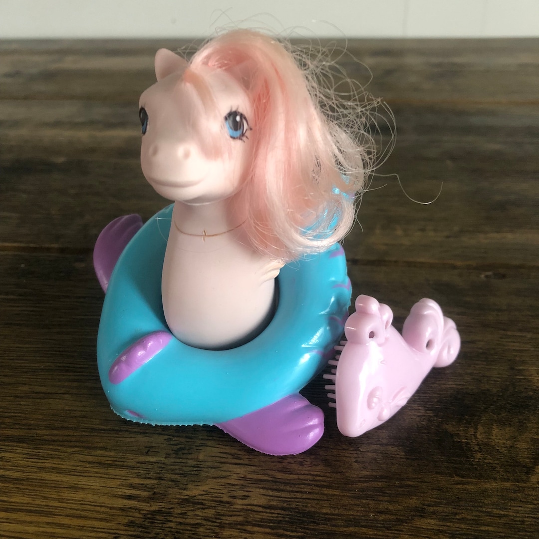 G1 Vintage My Little Pony Sea Pony baby Surf Rider W/accessories ...