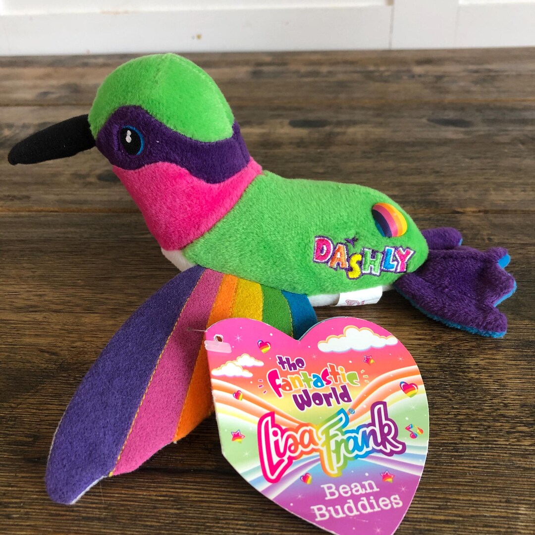 Vintage 90’s Lisa Frank “dashly” the Hummingbird Beanie Plush! *ULTRA ...