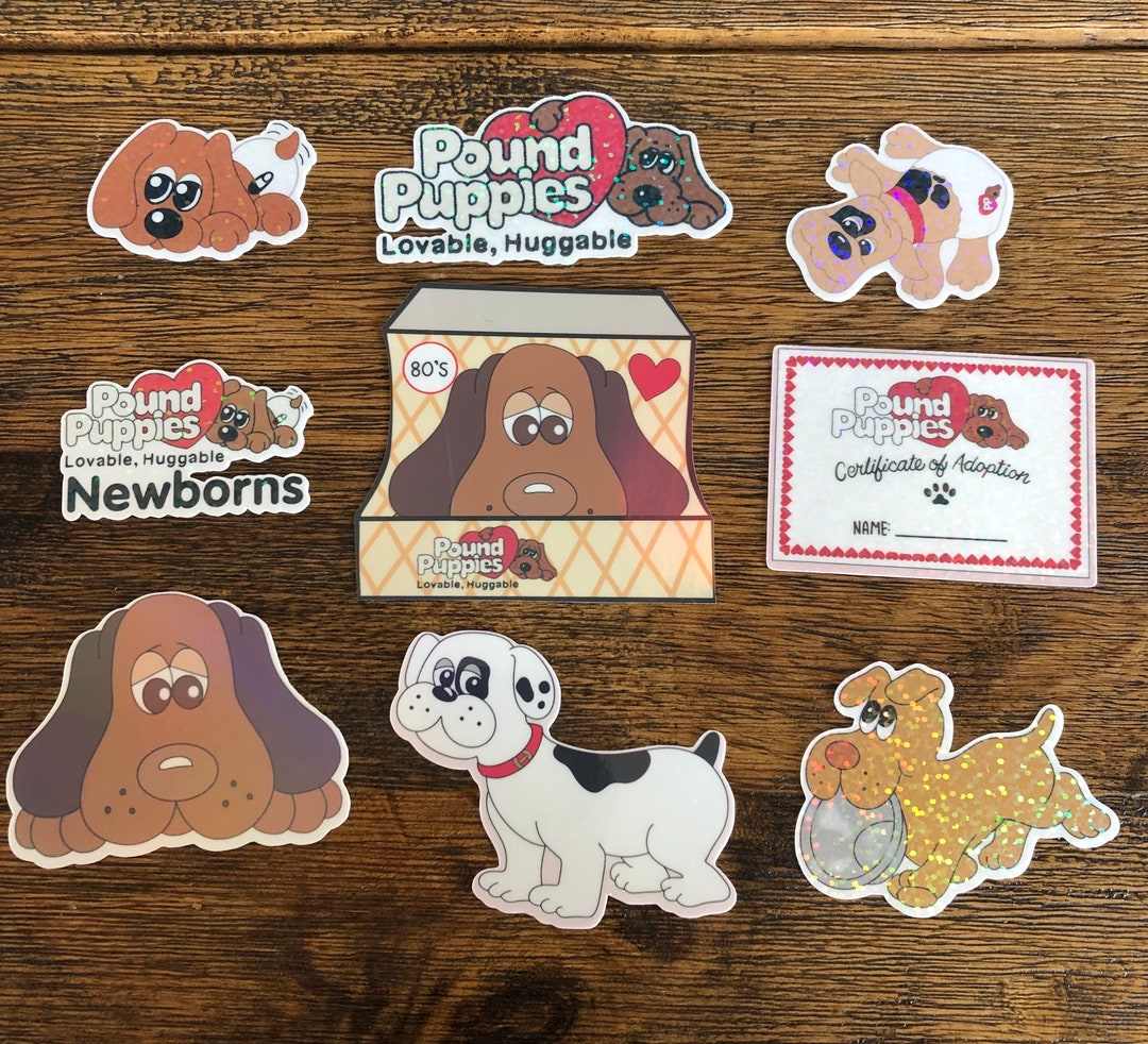 Pound Pups Inspired Holographic Stickers! *YOU CHOOSE* - Etsy