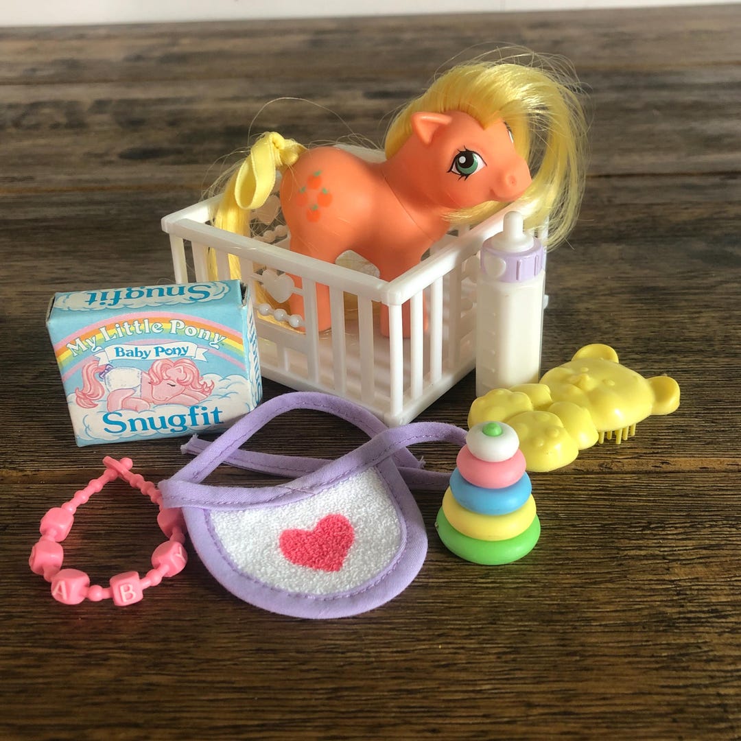 G1 Vintage UK Exclusive My Little Pony “baby Applejack” W/accessories ...