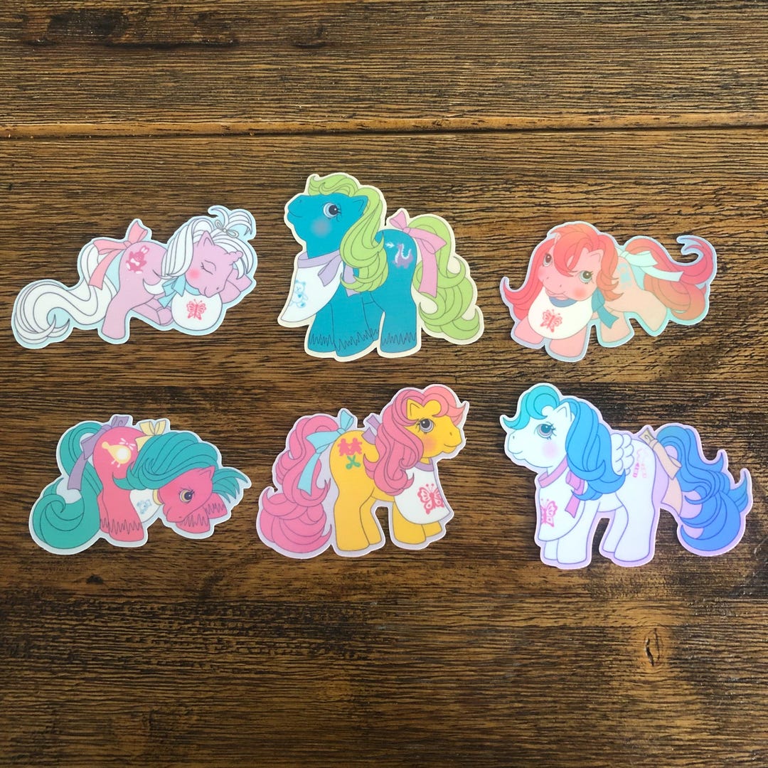 6 Pack Holographic Peek-a-boo Baby Pony Sticker Pack~mlp Inspired~ - Etsy