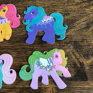 6 Pack Holographic Merry-go-round Pony Sticker Pack~mlp Inspired~ - Etsy