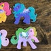 6 Pack Holographic Merry-go-round Pony Sticker Packmlp Inspired - Etsy