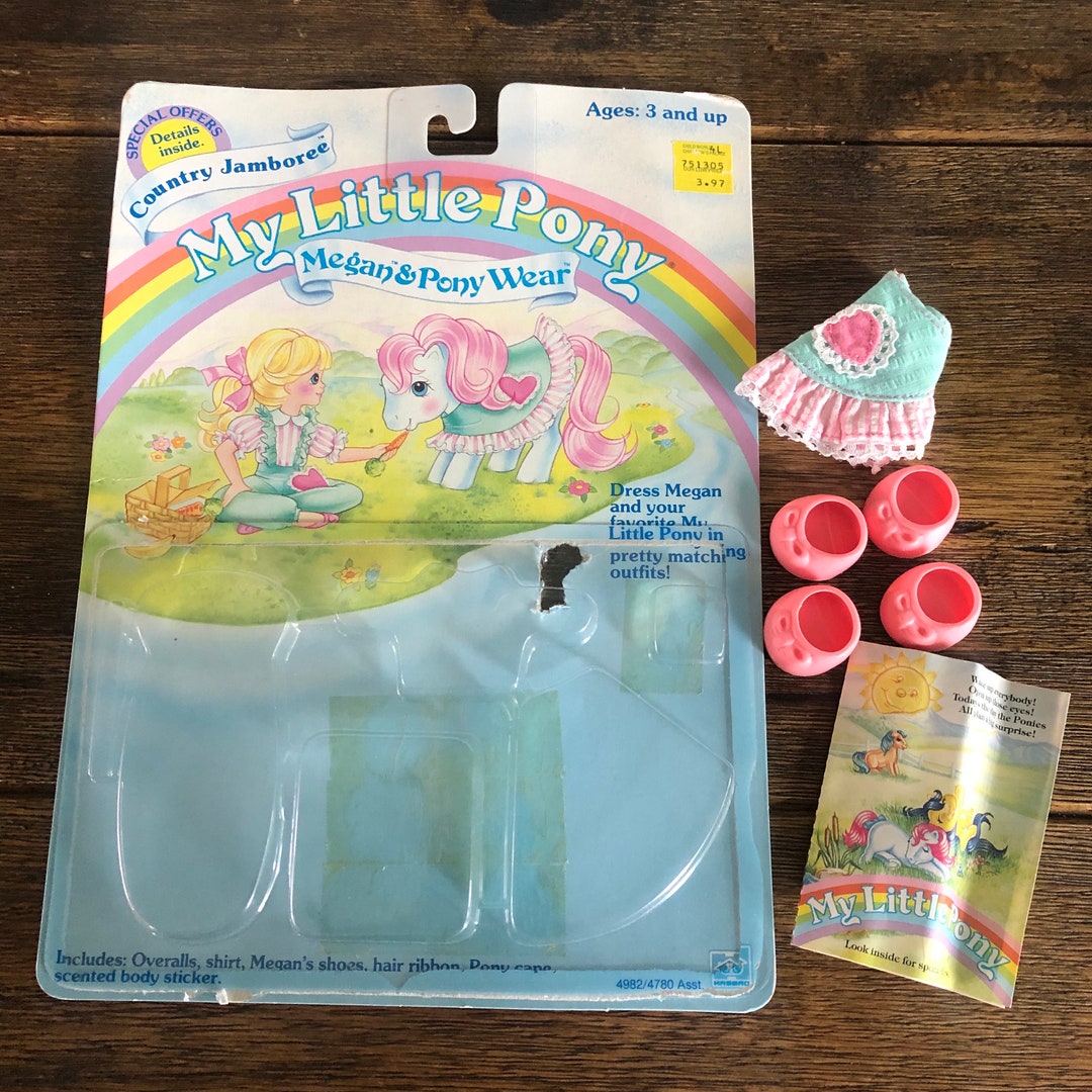 G1 Vintage My Little Pony “megan & Pony Wear Country Jamboree Backcard ...