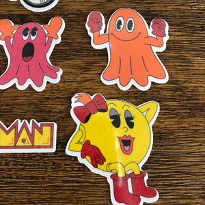 11 Pack of Holographic Pac Man Inspired Stickers! - Etsy