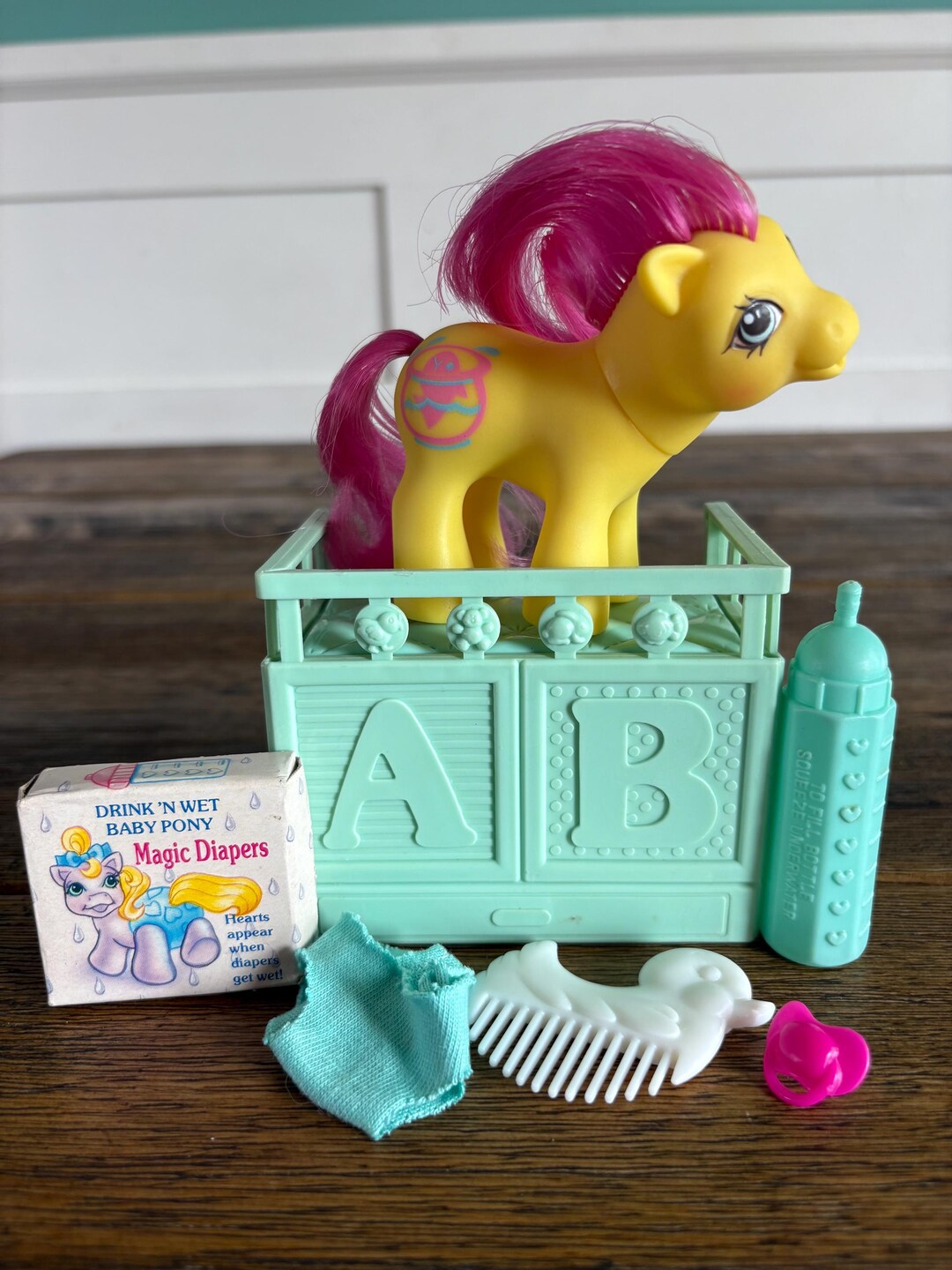 G1 Vintage My Little Pony Drink & Wet “baby Flicker” *99COMPLETE-RARE ...