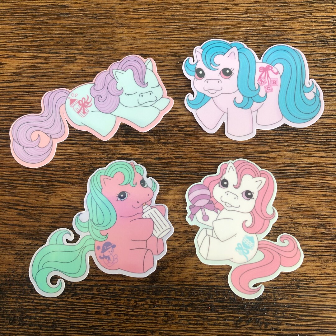 4 Pack Holographic Newborn Pony Sticker Pack~mlp Inspired~ - Etsy