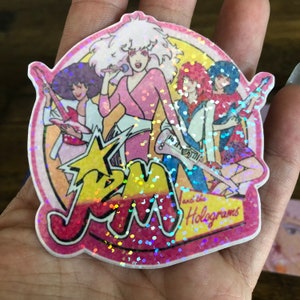 Jem Inspired Rainbow Holographic Stickers *YOU CHOOSE* - Etsy