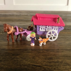 1995 Vintage Polly Pocket “circus Wagon on the Go” Set !!~ COMPLETE ...