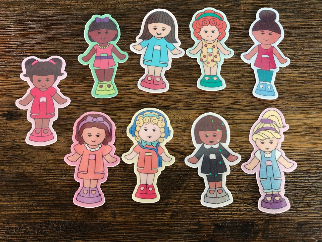 9 Pack~large Holographic Rainbow Polly Pocket Inspired Stickers! - Etsy
