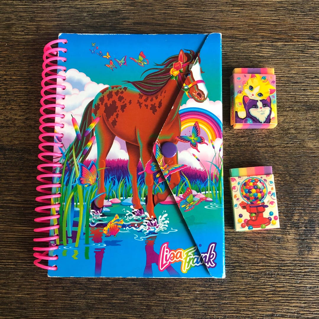 Vintage 90’s Lisa Frank Rainbow Chaser Notebook Eraser Lot! *RARE-HTF ...