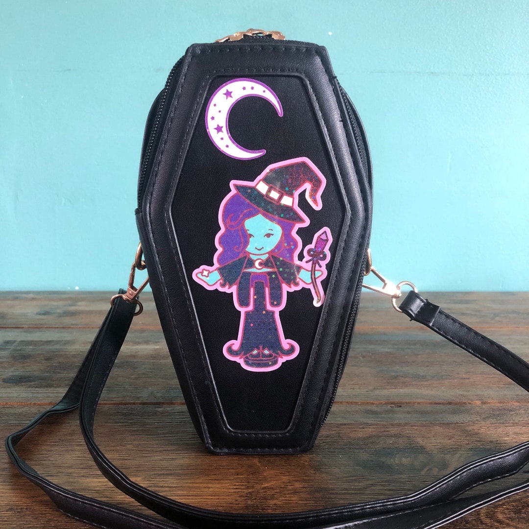 Hand Made Halloween Witch Polly Pocket Inspired Black Coffin Purse! - Etsy