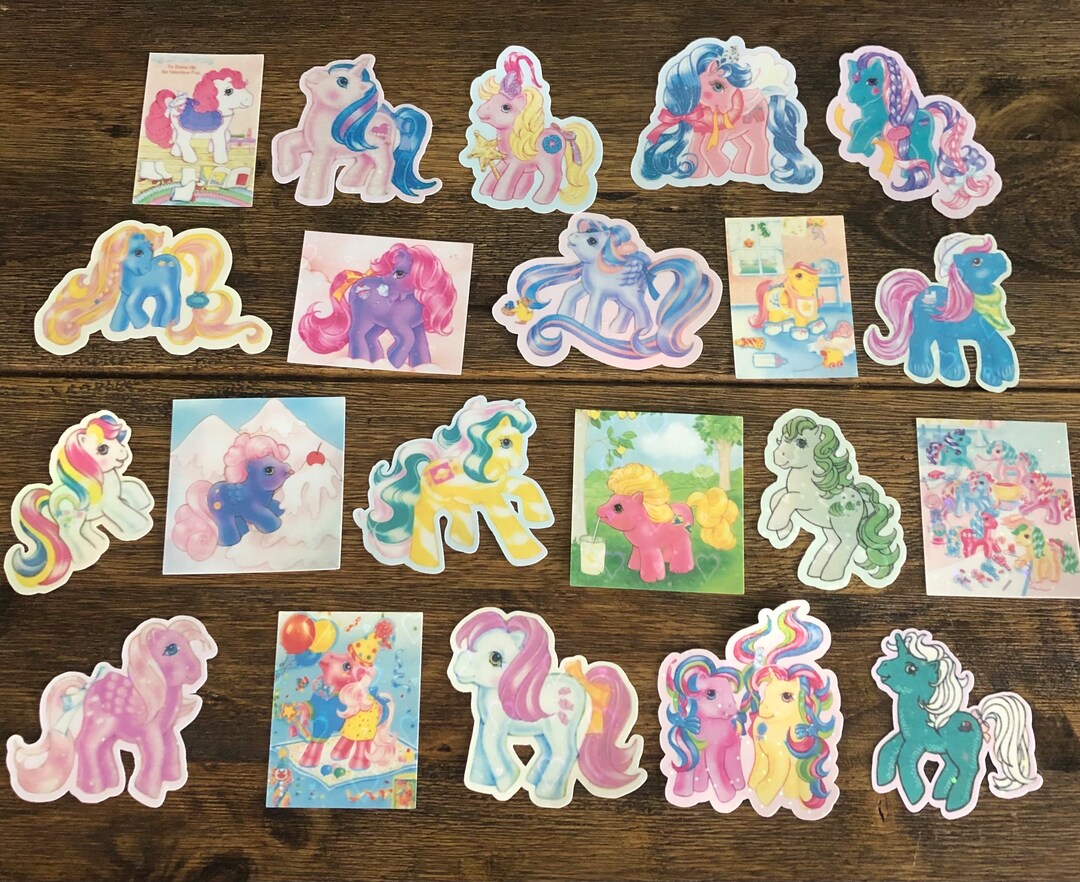 Vintage Style Holographic My Little Pony Inspired Stickers! *YOU CHOOSE ...