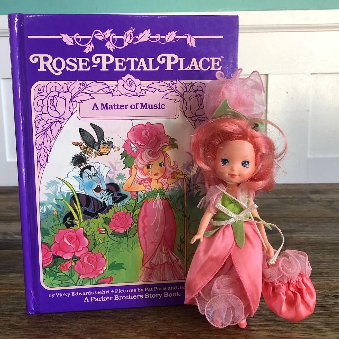 Vintage Rose Petal Place rose Petal Doll & Book RARE-HTF - Etsy