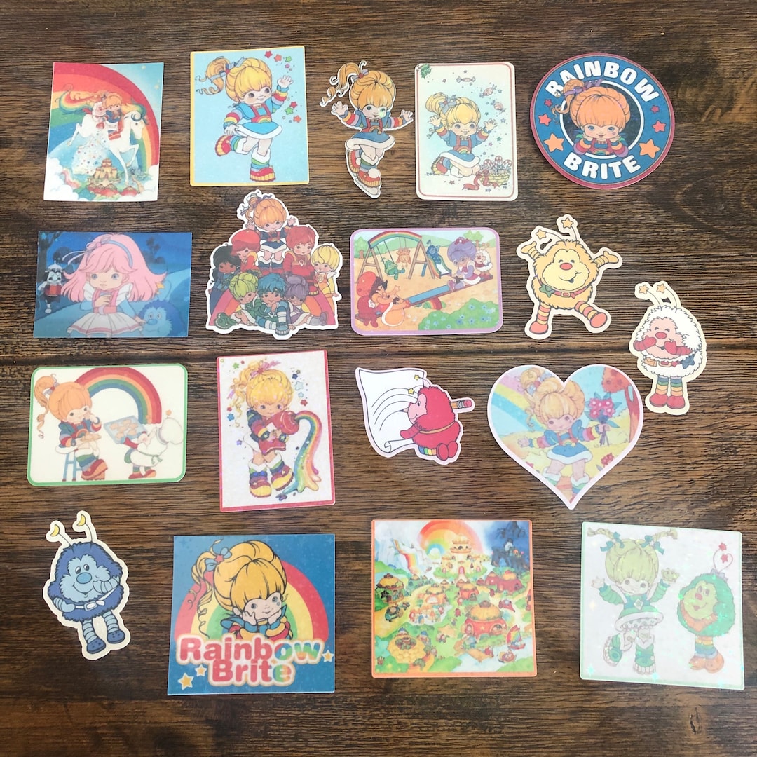 Vintage Style Holographic Rainbow Brite Stickers! *YOU CHOOSE #4* - Etsy