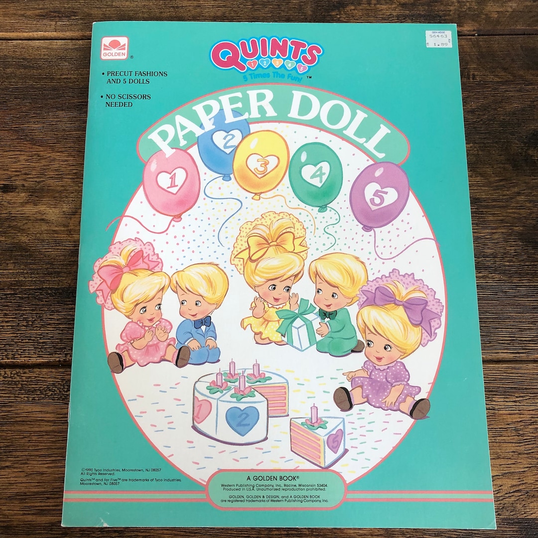 Vintage 90’s Tyco Quints Paper Dolls *HTF-RARE* - Etsy