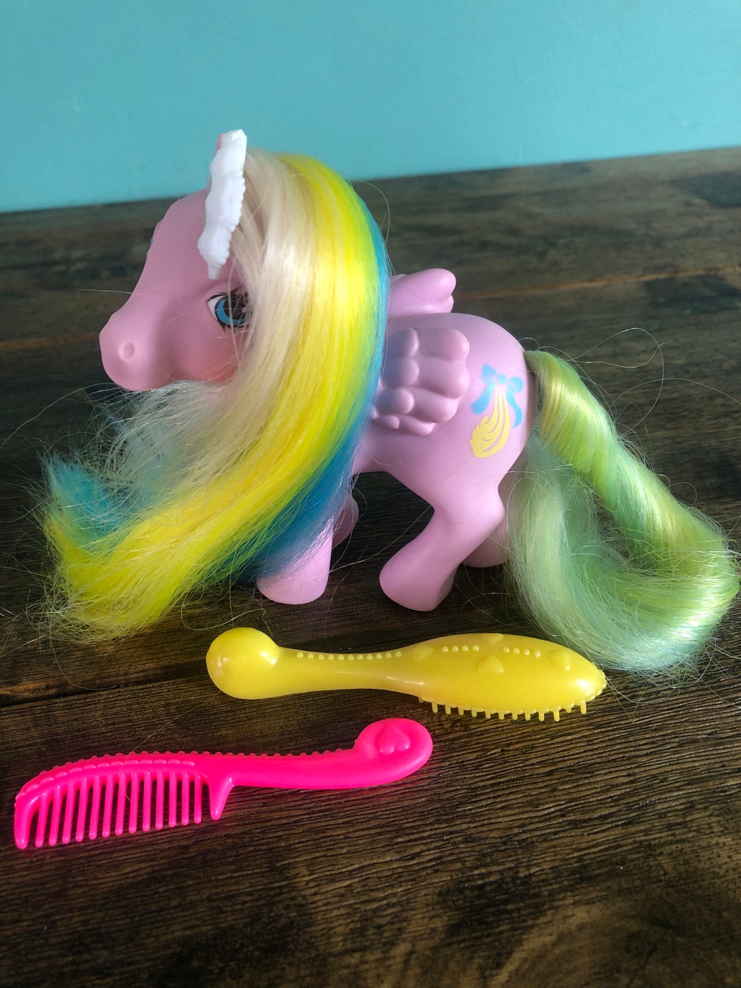 G1 Vintage My Little Pony Brush N Grow “curly Locks” With Barette ...