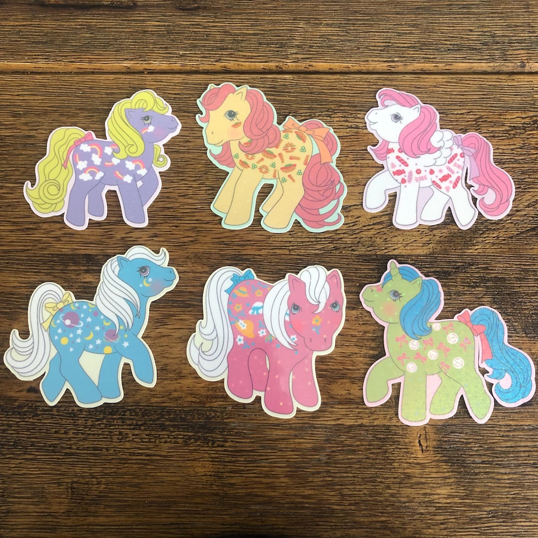 6 Pack Holographic Twice as Fancy Pony Sticker Pack~mlp Inspired~ - Etsy