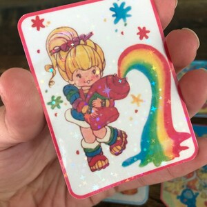 Vintage Style Holographic Rainbow Girl Stickers! *YOU CHOOSE #3* - Etsy