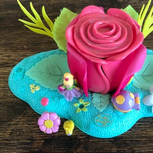 1996 Vintage Polly Pocket Ultra Rare “rose Hideaway” Variant With ...