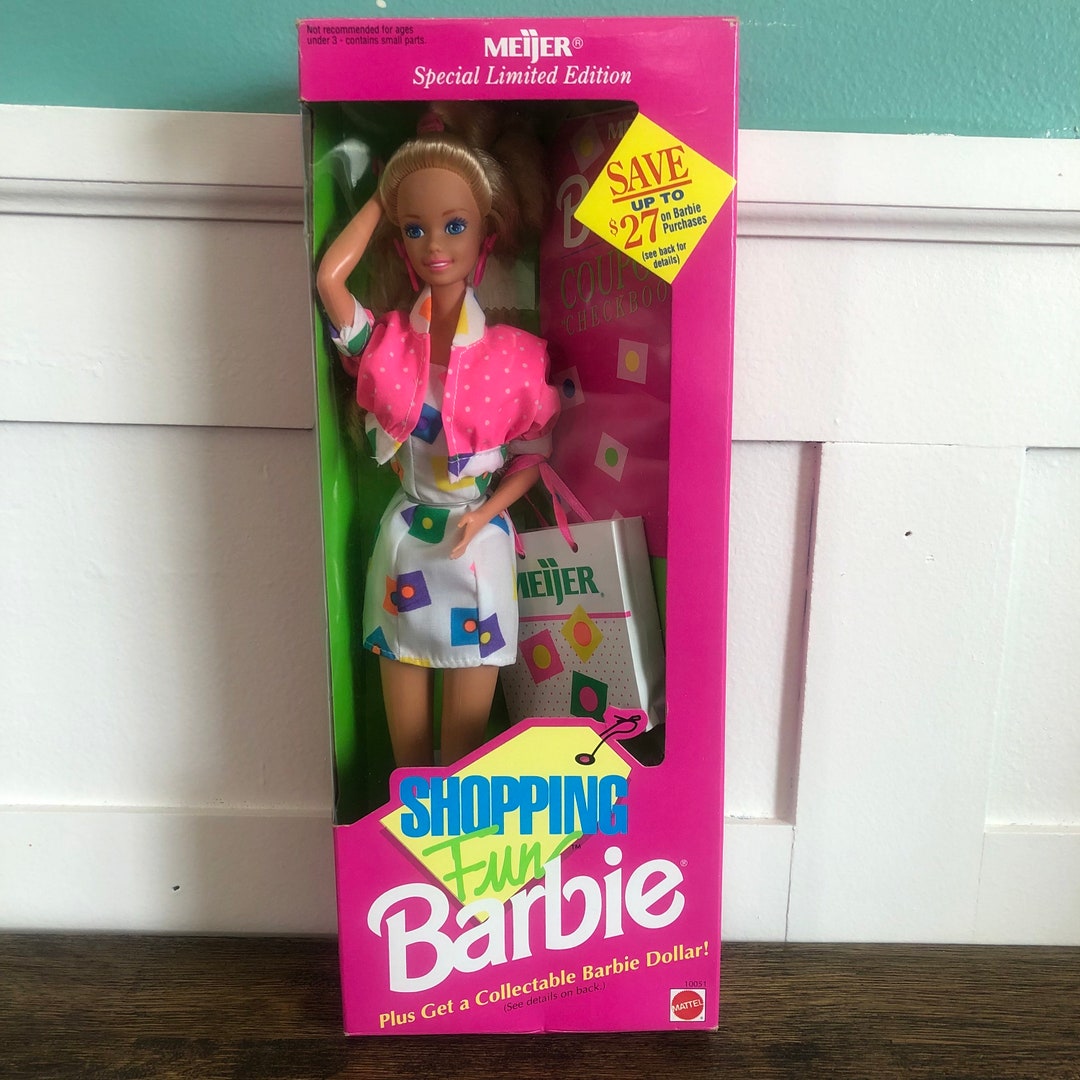 1992 Vintage “shopping Fun” Barbie *MIB* - Etsy