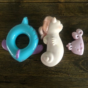 G1 Vintage My Little Pony Sea Pony baby Surf Rider W/accessories ...