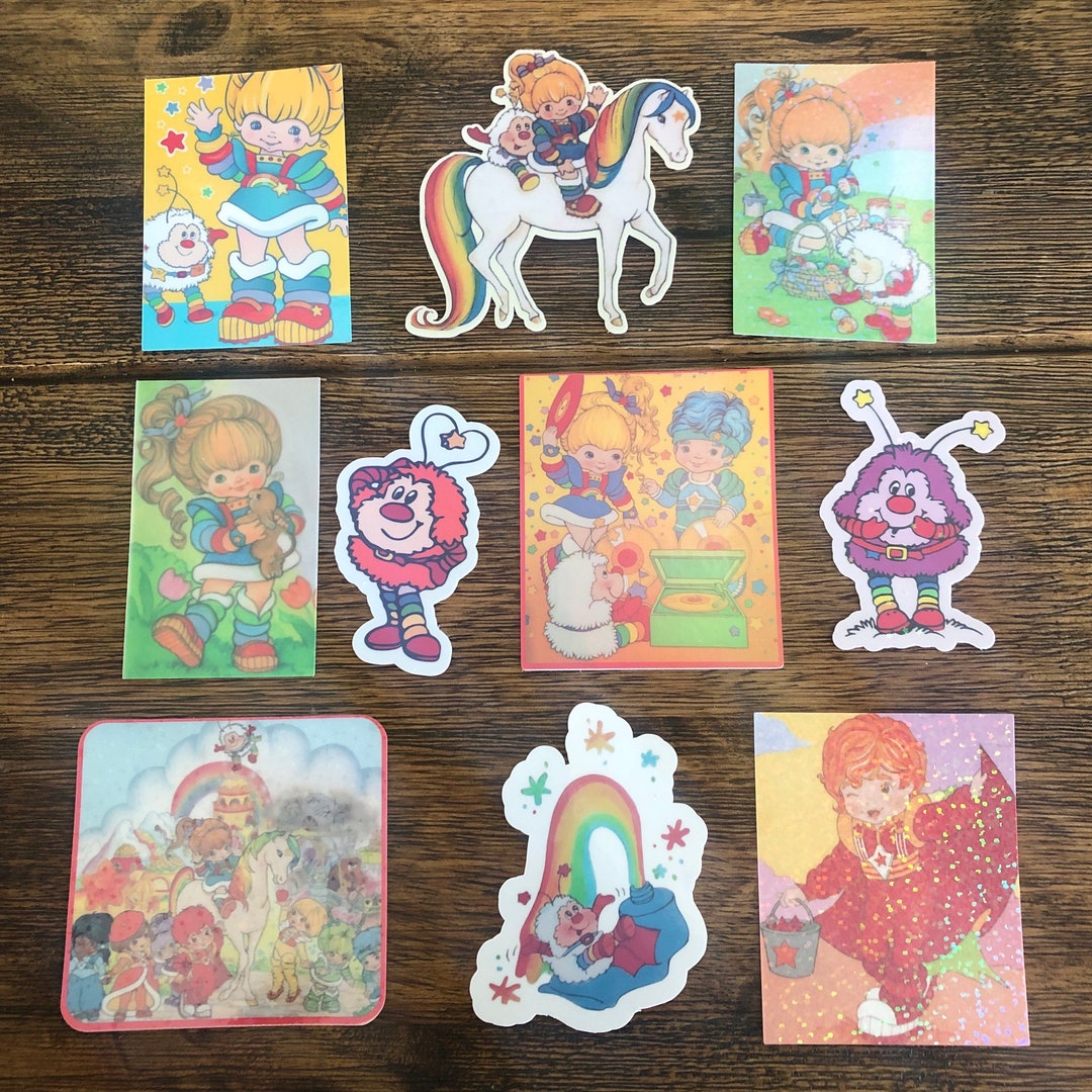 Vintage Style Holographic Rainbow Brite Stickers! *YOU CHOOSE #5* - Etsy