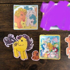 Vintage Style Holographic My Little Pony Inspired Stickers YOU CHOOSE 3 ...