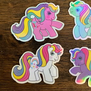 4 Pack Holographic Rainbow Baby Pony Sticker Pack~mlp Inspired~ - Etsy
