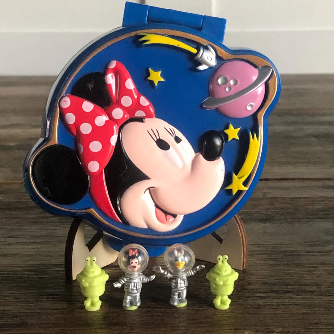 1996 Vintage Disney Polly Pocket “minne Mouse Space” Playcase *COMPLETE ...