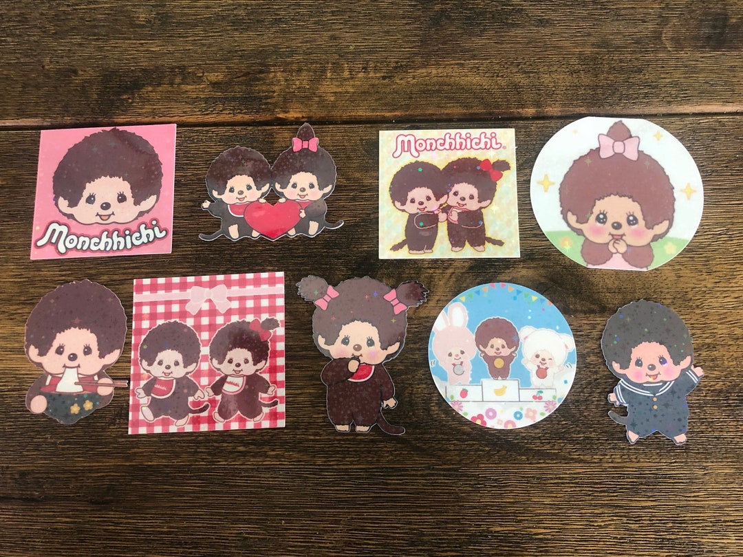Vintage Style Holographic Monchhichi Inspired Stickers! *YOU CHOOSE #1 ...