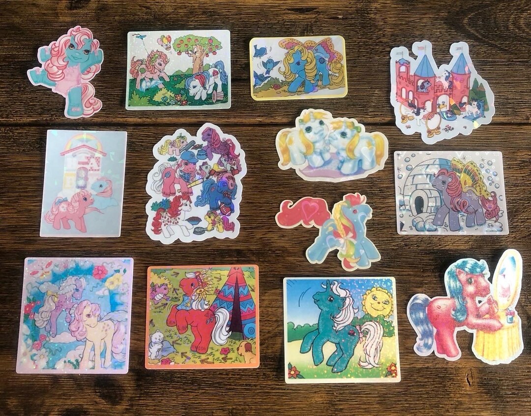 Vintage Style Holographic My Little Pony Inspired Stickers! *YOU CHOOSE ...