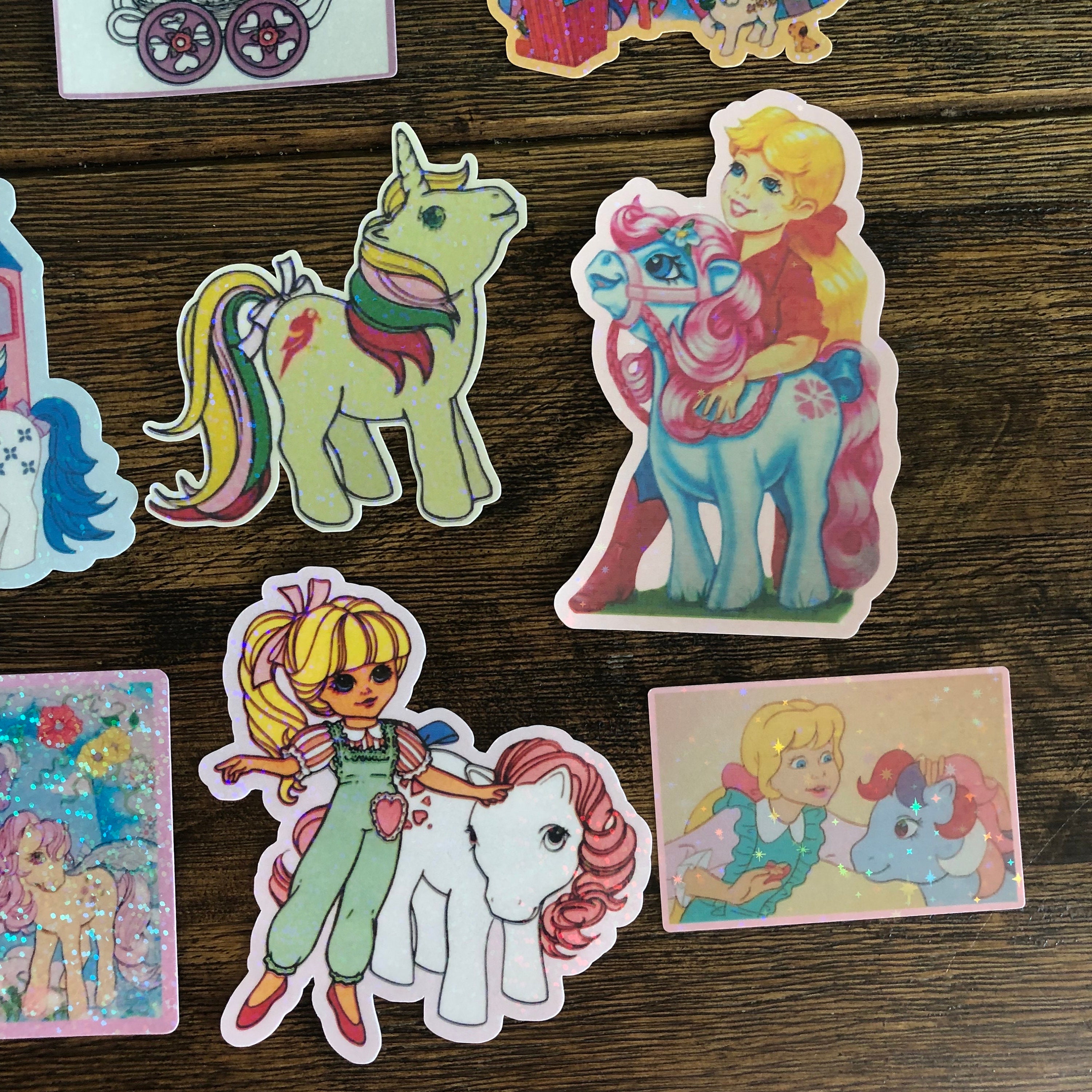 Vintage Style Holographic MLP Pony Inspired Stickers! *YOU CHOOSE* #3 ...