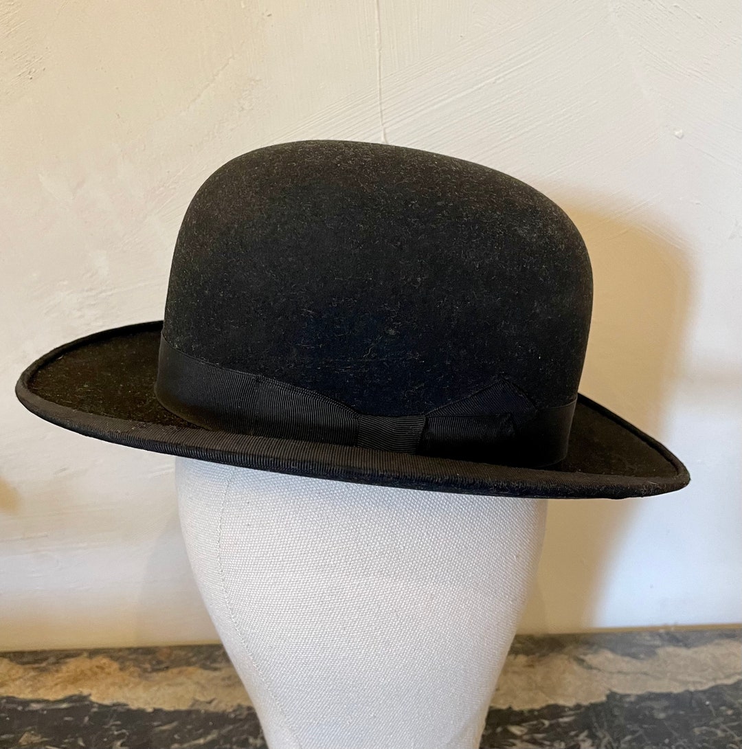 French Vintage Bowler Hat - Etsy