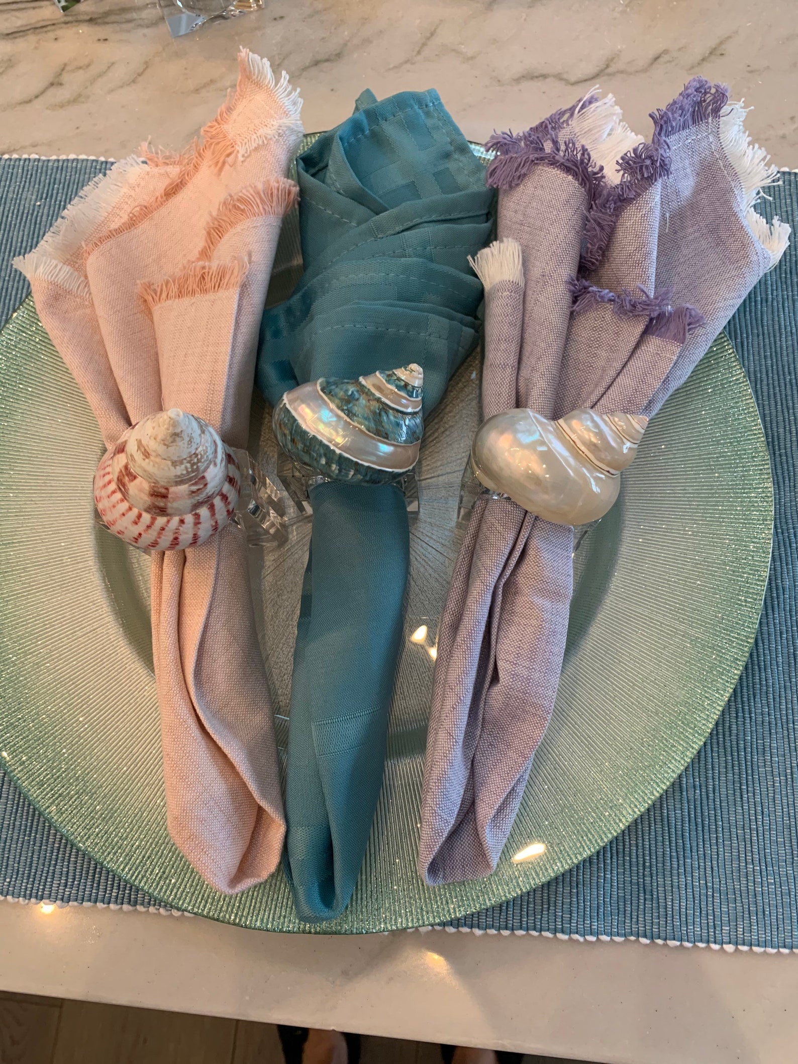 Seashell Napkin Rings, Table Decor, Beach Decor, Coastal Table Decor ...