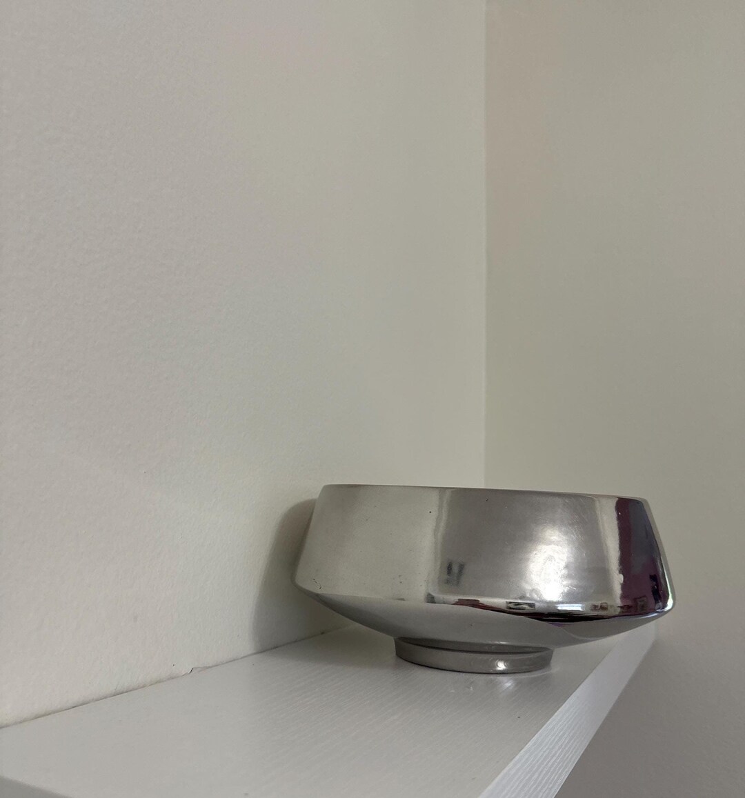 Silver Glass Vase, Flower Vase, Decorative Vase. - Etsy