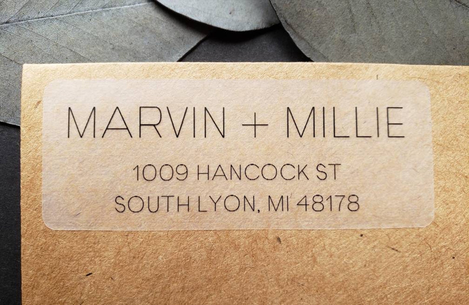 Custom Minimalist Return Address Labels With Modern Minimalist - Etsy