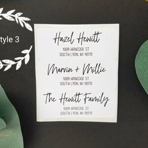 Custom Individual Guest Address Labels- Modern Guest Address Labels - Etsy