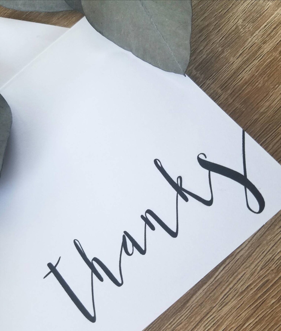 Modern Calligraphy Thank You Cards- Minimalist Cards- Available in Bulk ...