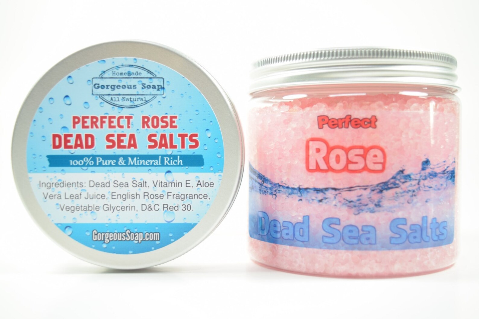 Rose Dead Sea Salts Bath Soaks Herbal Bath Salts Sea Salt - Etsy